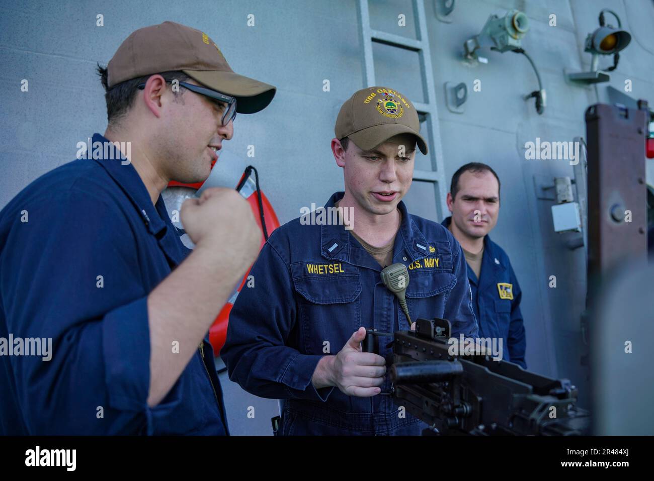 SINGAPORE (March 9, 2023) Gunner’s Mate 2nd Class Joshua Rodriguez ...