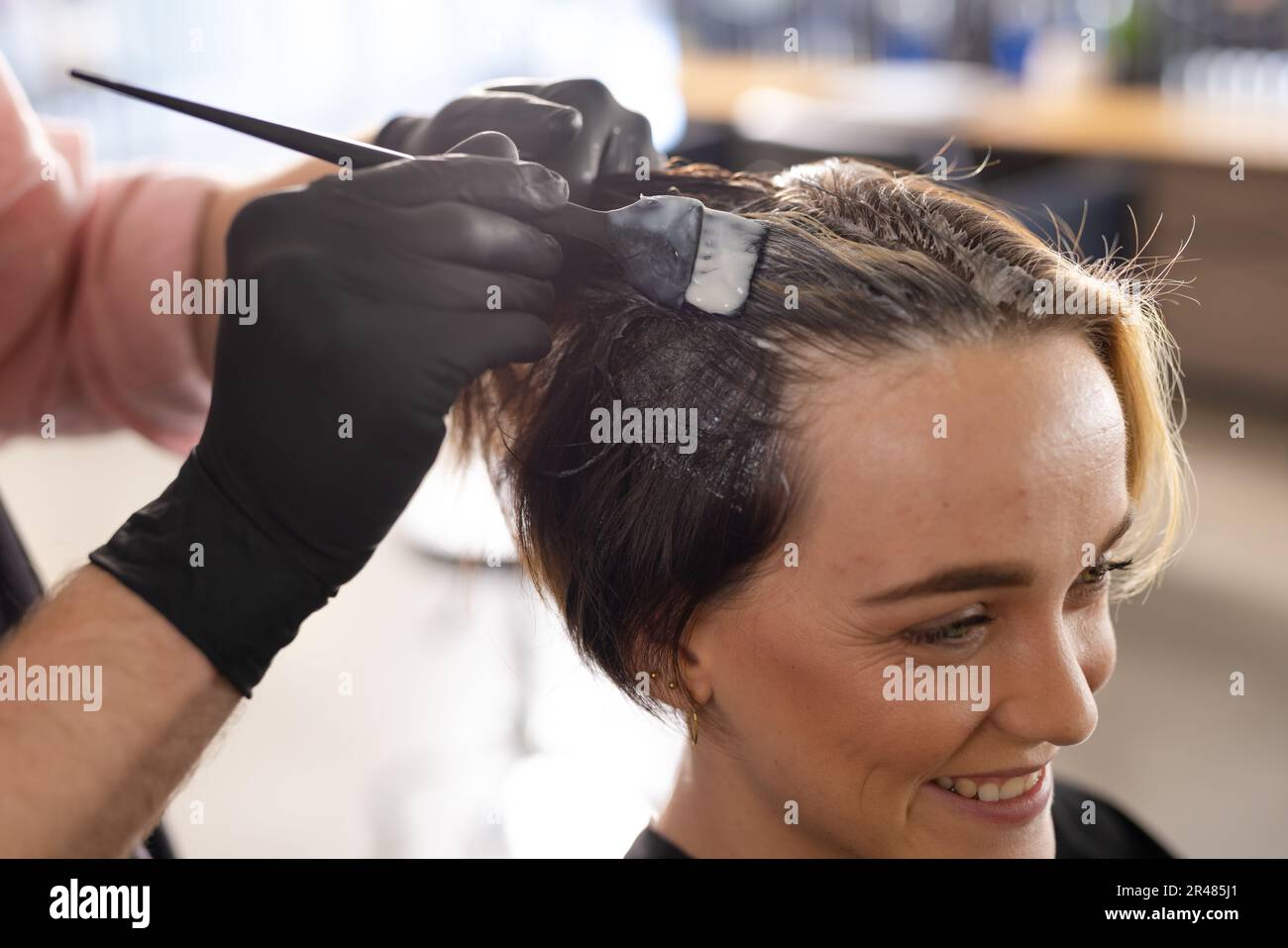 Gloved hand female hi-res stock photography and images - Alamy