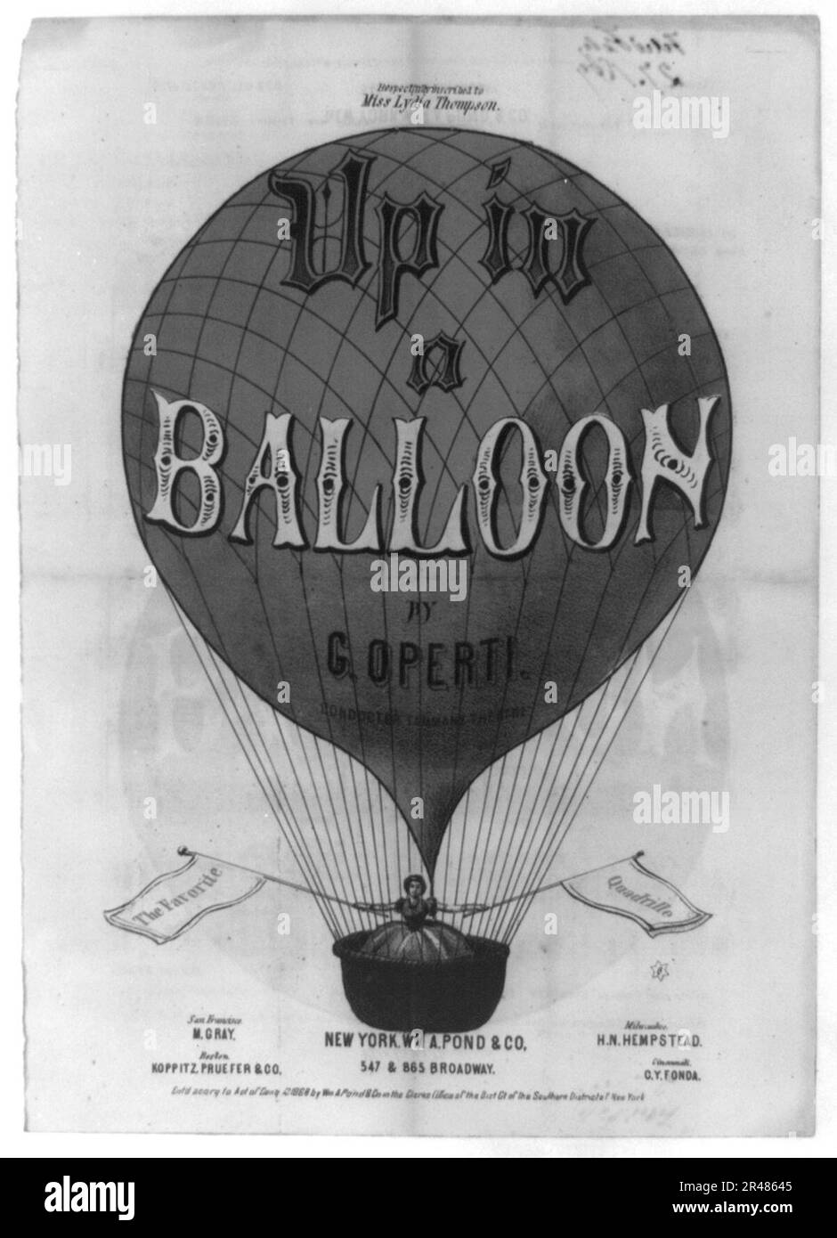 Up in a Balloon Stock Photo - Alamy