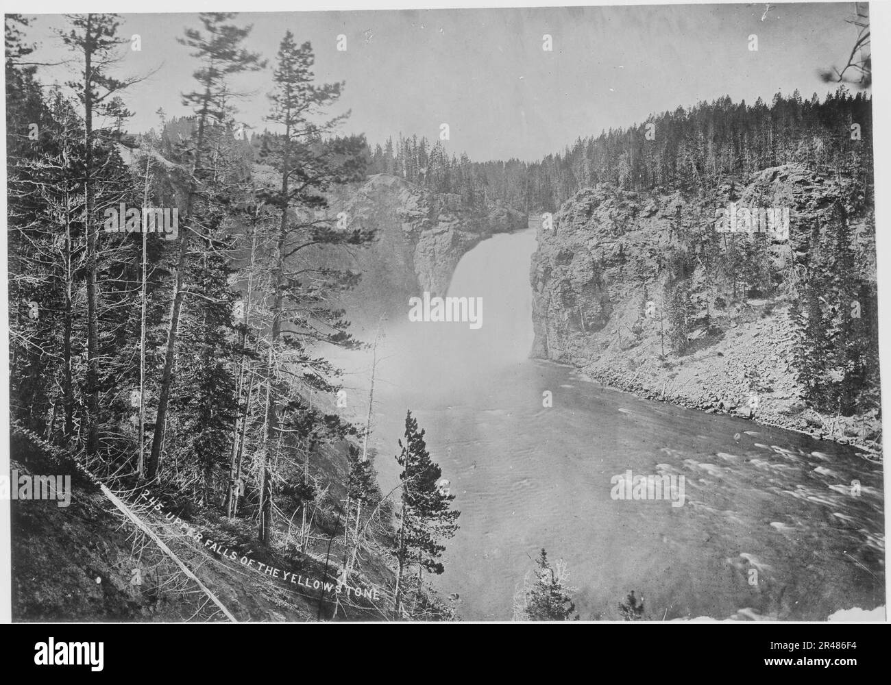Upper falls of the Yellowstone Stock Photo - Alamy