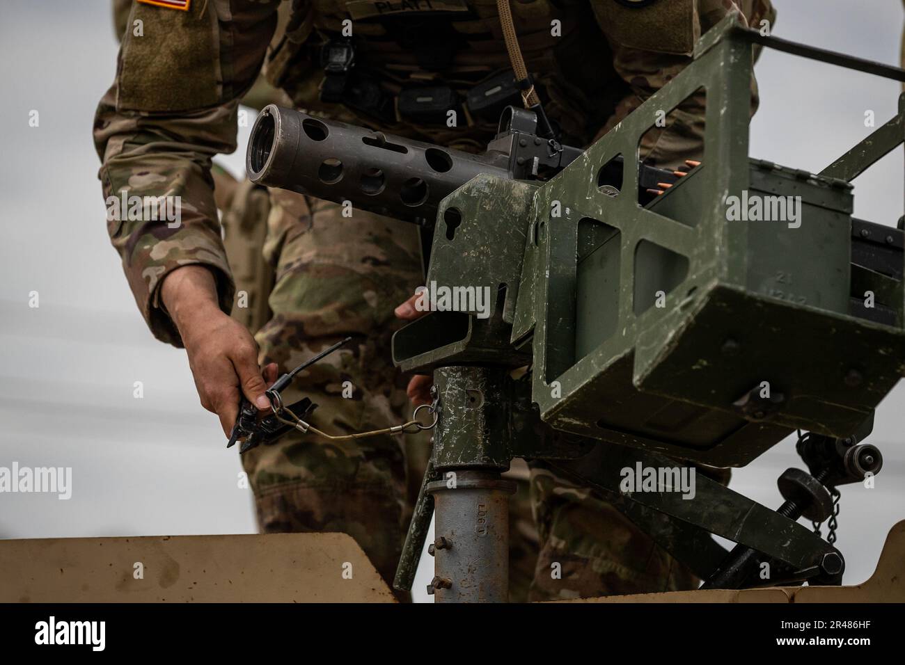 A U.S. Army Soldier, with Delta Company, 1st Battalion, 114th Infantry ...
