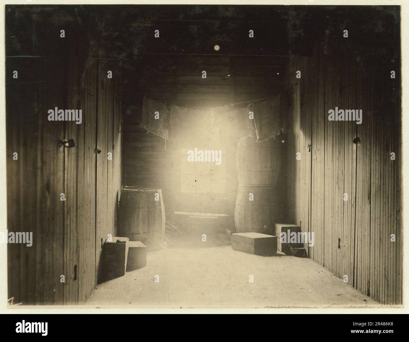 Upper floor of hallway, opening into 12 rooms (see photo -1145) in ...