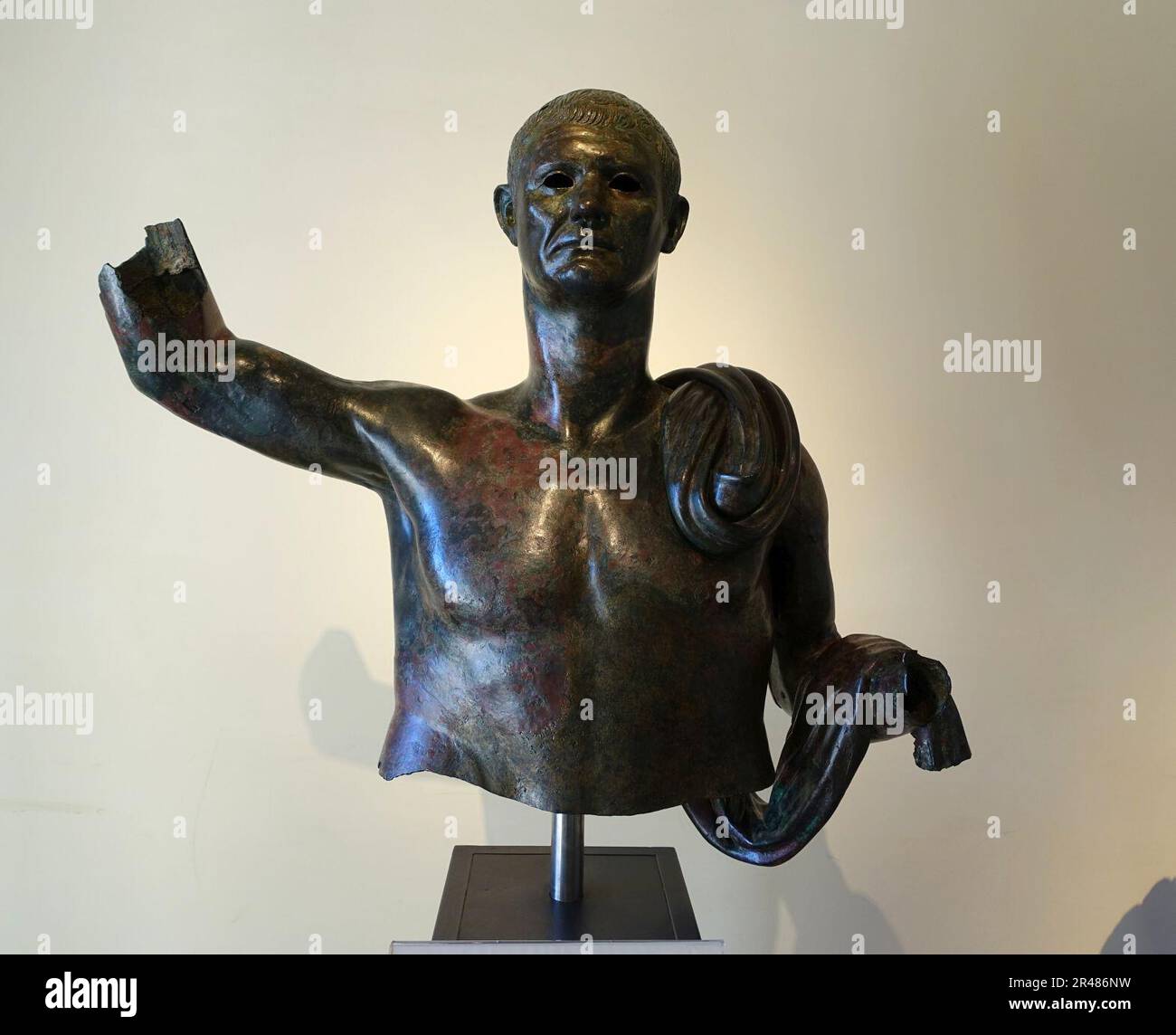 Upper part of a monumental statue, with 19th century additions, unknown ...