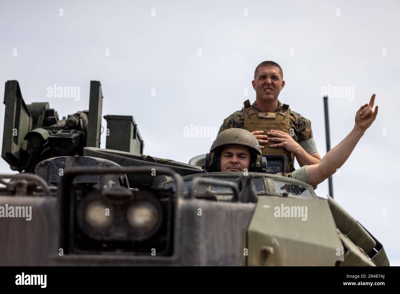 U.S. Marines with 2d Assault Amphibian Battalion (AABn), 2d Marine ...