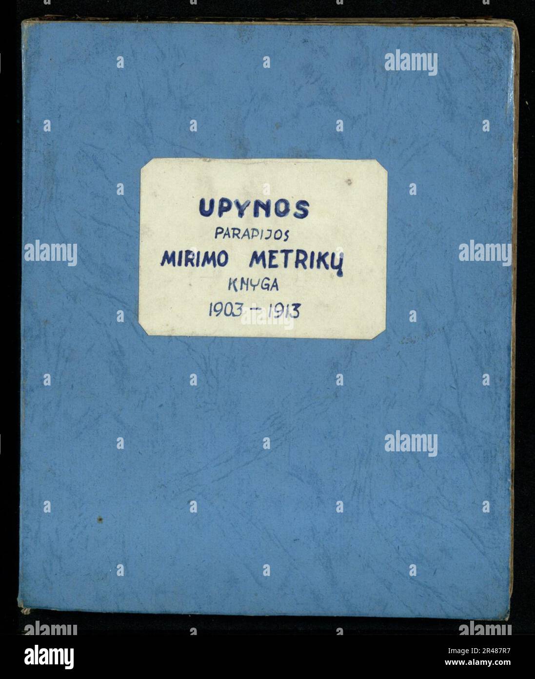 Upynos RKB 1903-1913 mirties metrikų knyga 000 Stock Photo - Alamy