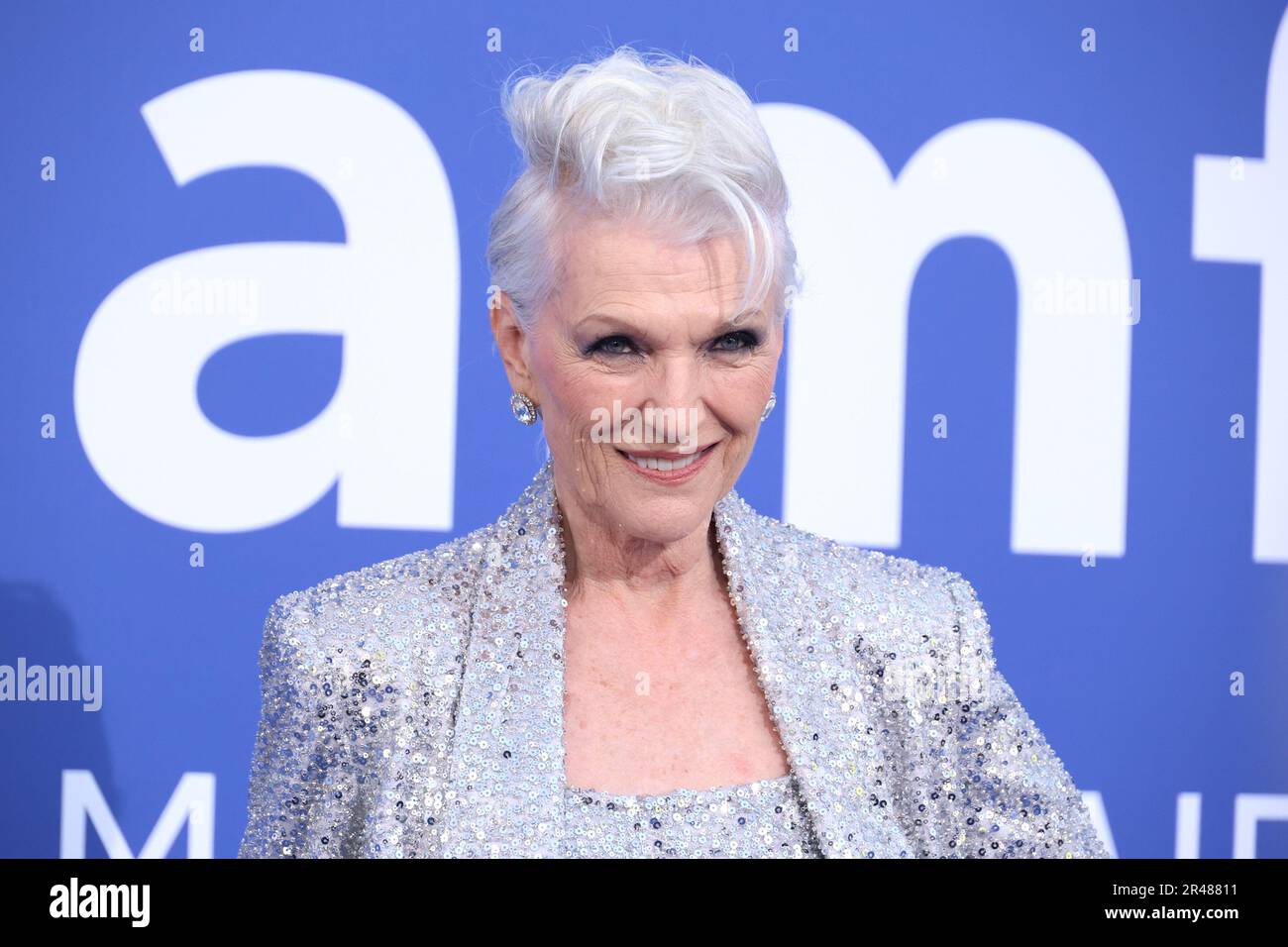 Maye Musk attends the amfAR Cinema Against AIDS gala during the 76th ...