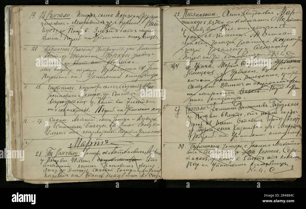 Upynos RKB 1903-1913 mirties metrikų knyga 099 Stock Photo - Alamy