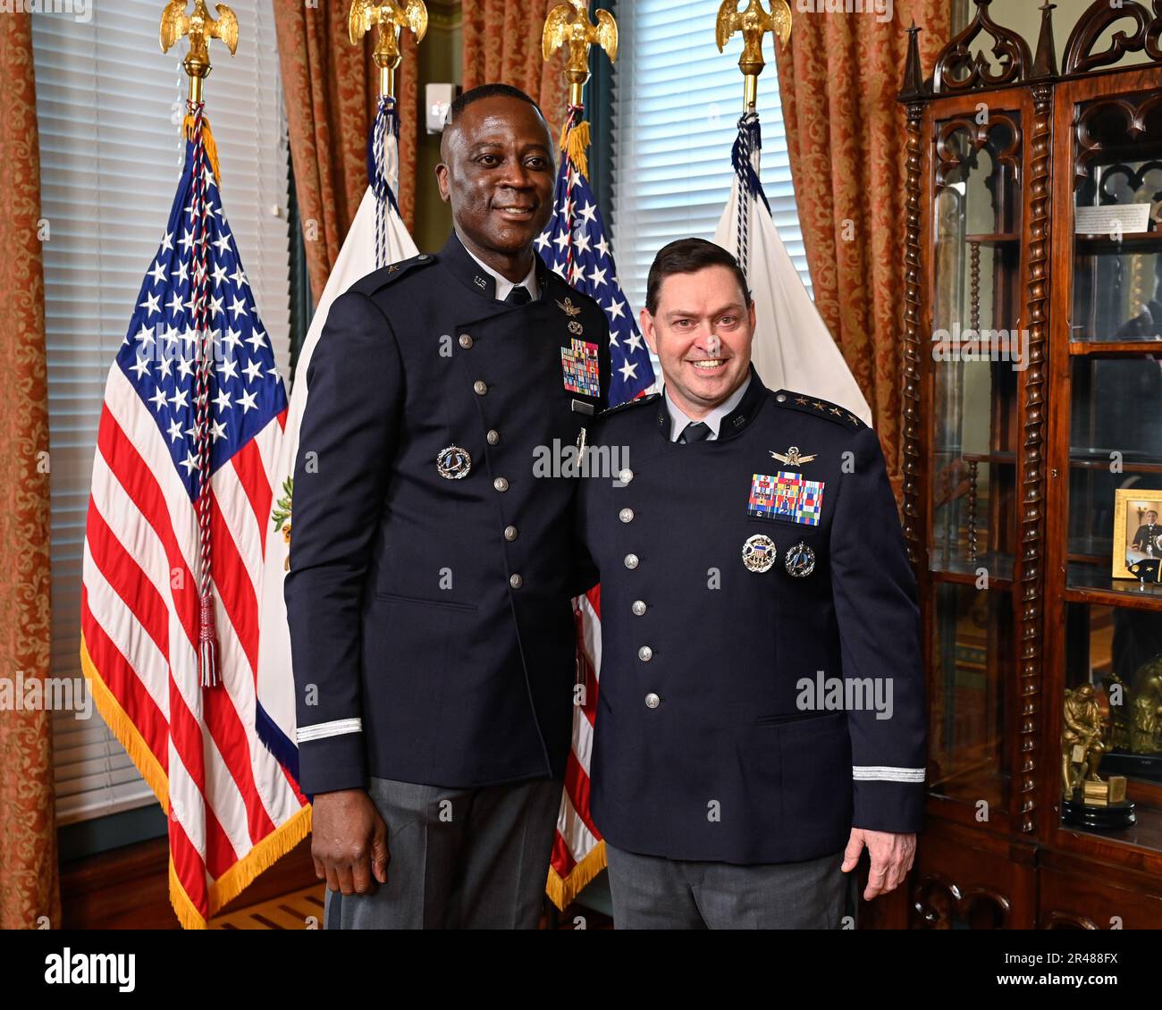 Space Force Brig. Gen. Jacob Middleton poses with Chief of Space ...