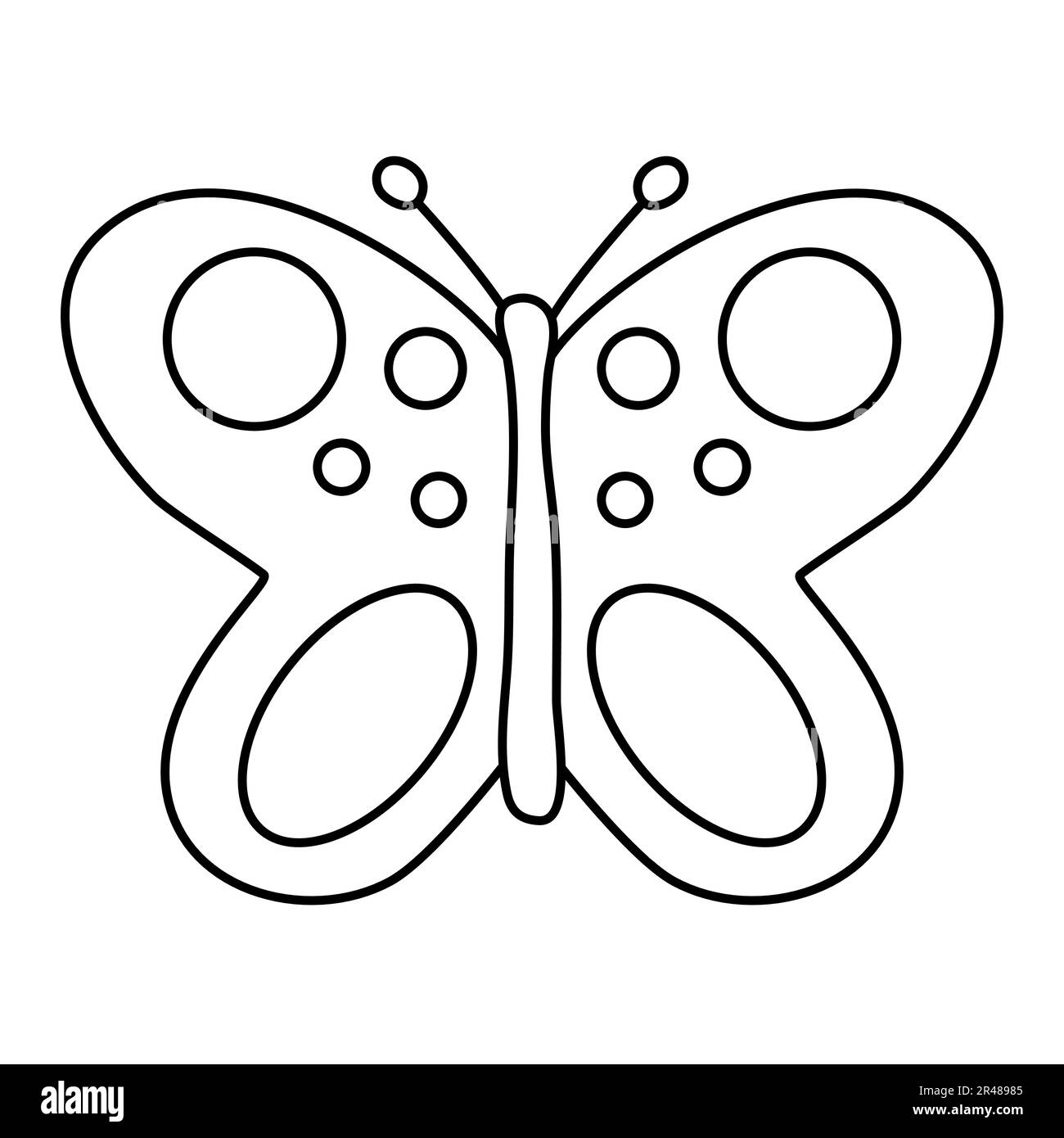 Simple Drawings For Kids Butterfly