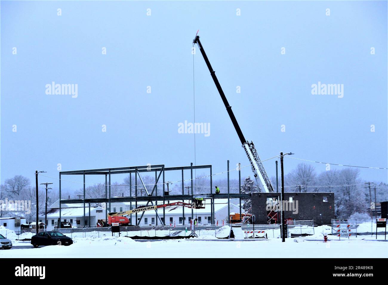 The construction area for a future transient training brigade ...