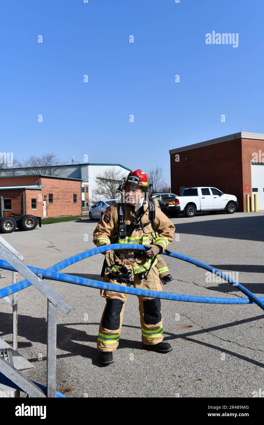 Tech Sgt. Danny Lee, a firefighter assigned to the 178th Civil ...