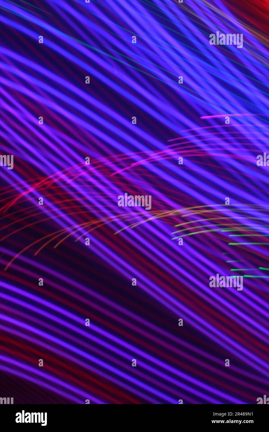 A large display featuring a pattern of colorful lights radiating ...