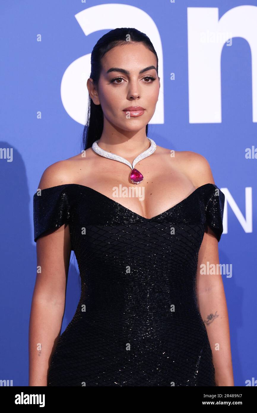 Georgina Rodriguez attends the amfAR Cinema Against AIDS gala during ...