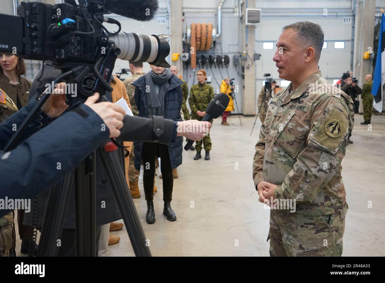 Major General Stephen Maranian of the 56th Artillery Command was the guest speaker during a ...