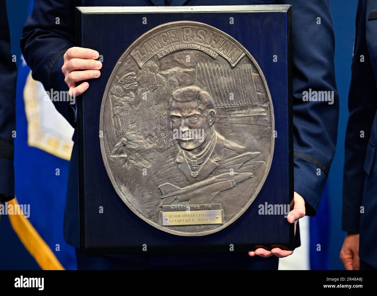 Col. Carl Miller, recently promoted from lieutenant colonel, poses with ...