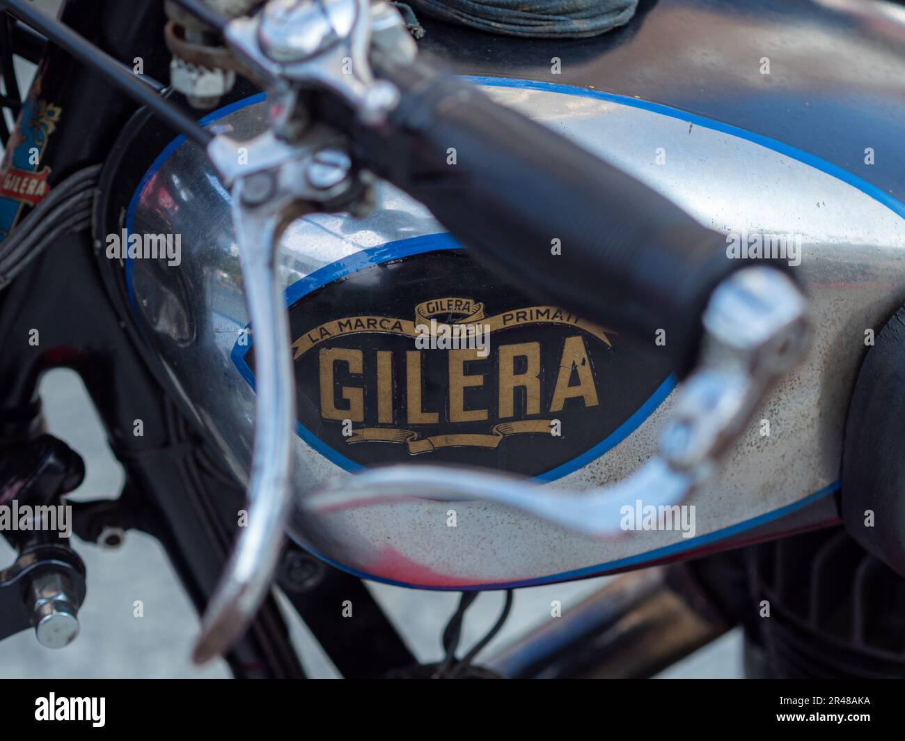 Vintage gilera motorcycle hi-res stock photography and images - Alamy