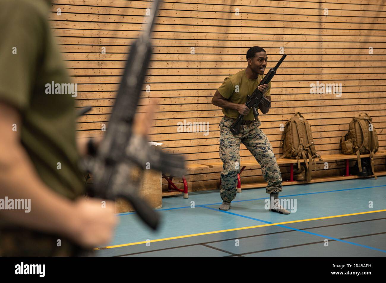 U.S. Marine Corps Cpl. Tre Clark, a martial arts instructor (MAI) and ...