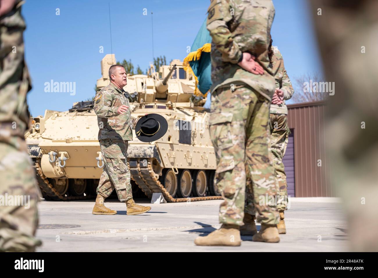 The 204th Regional Training Institute conducts a change of command ...