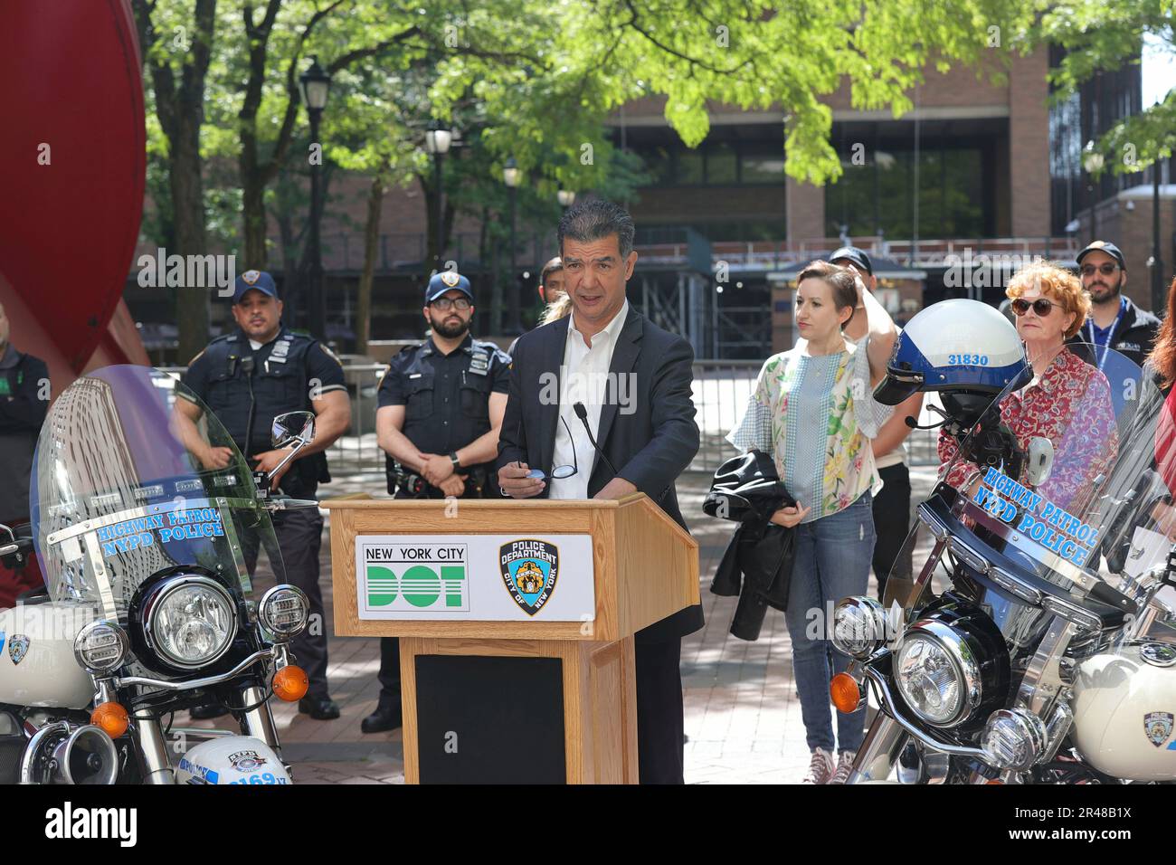 One Police Plaza, New York, USA, May 26, 2023 - New York City ...