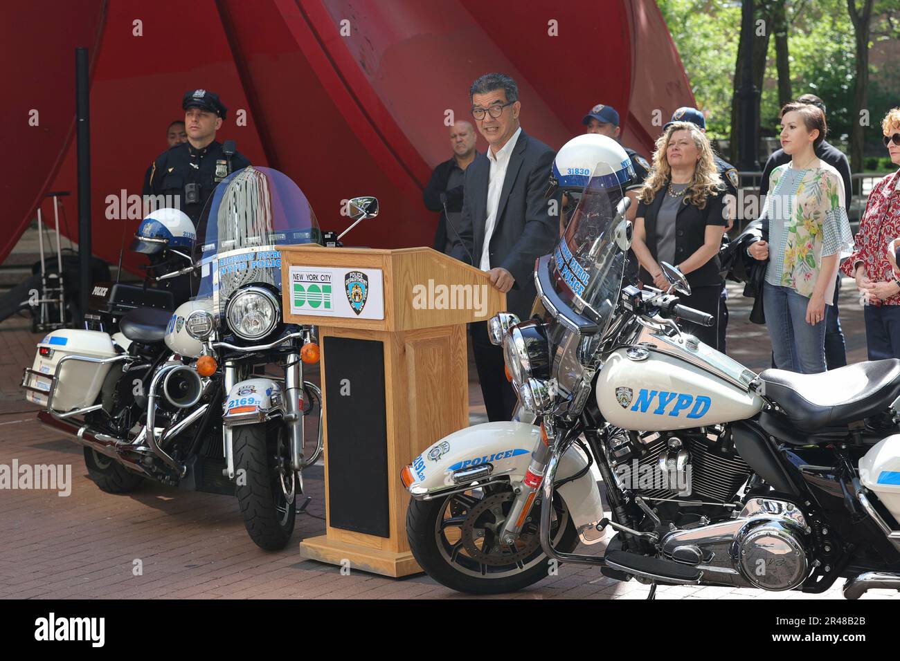 One Police Plaza, New York, USA, May 26, 2023 - New York City ...
