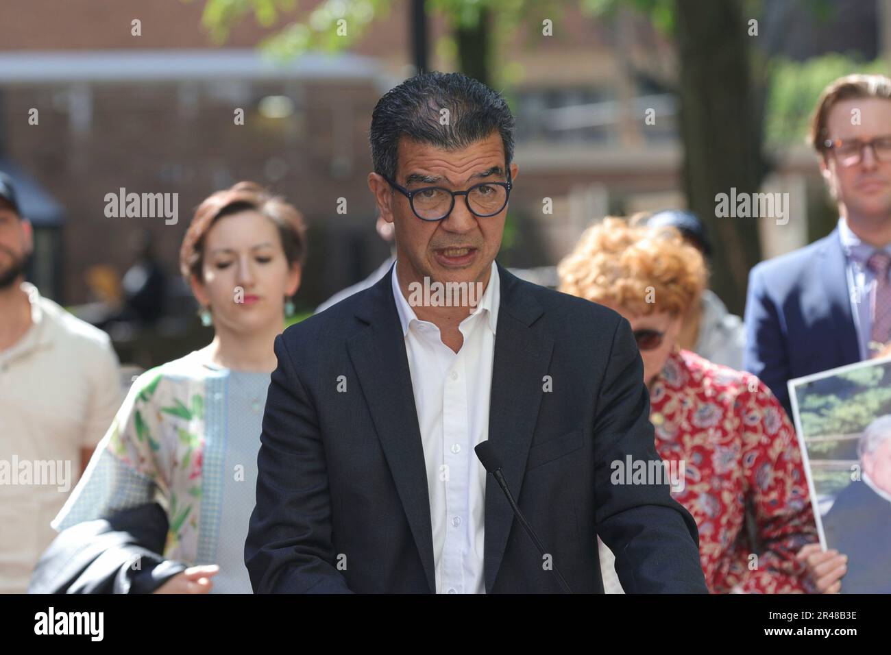 One Police Plaza, New York, USA, May 26, 2023 - New York City ...