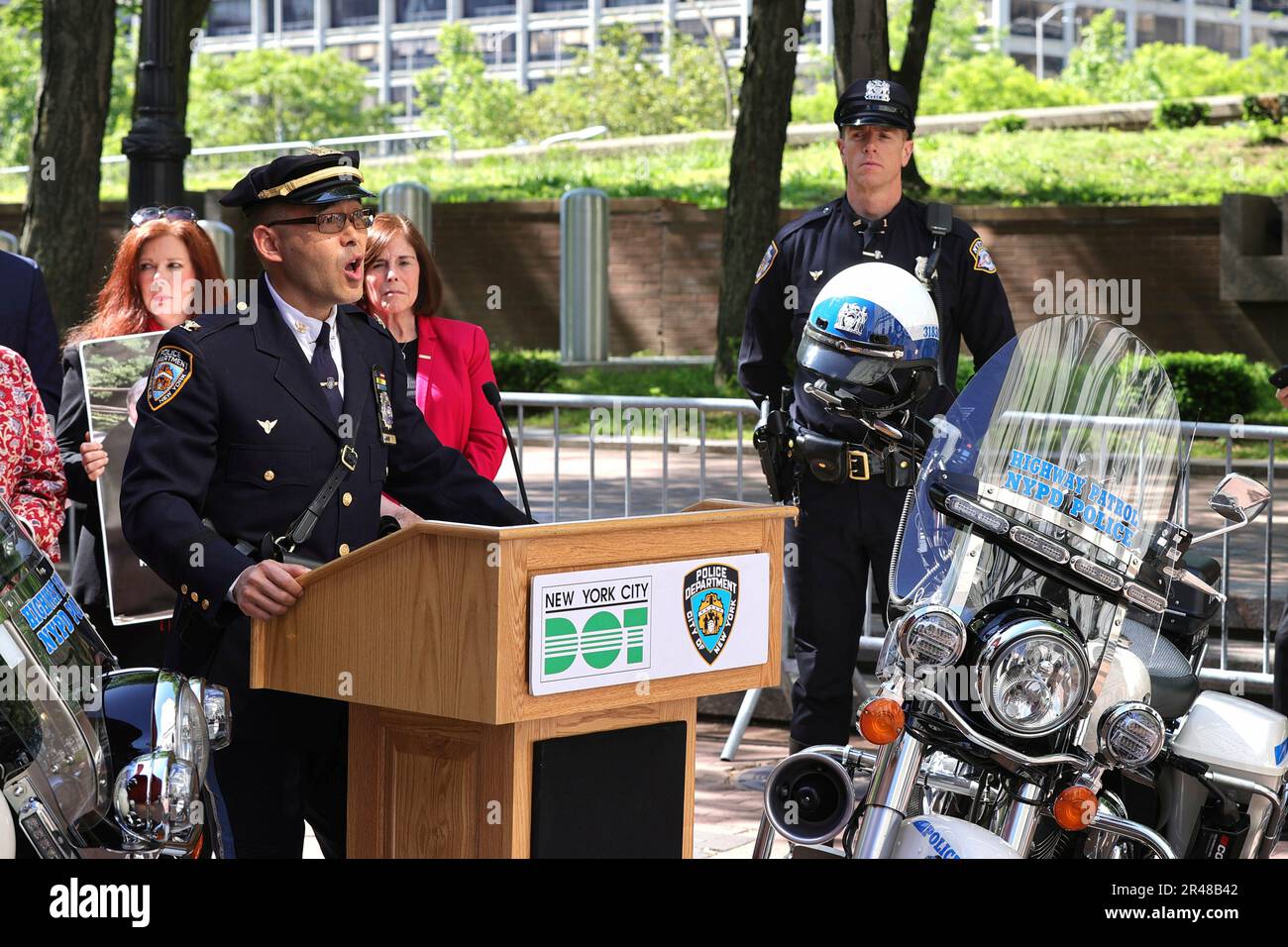 One Police Plaza, New York, USA, May 26, 2023 - New York City ...