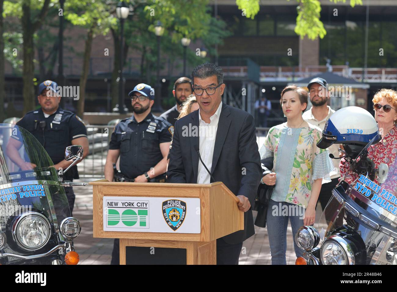 One Police Plaza, New York, USA, May 26, 2023 - New York City ...