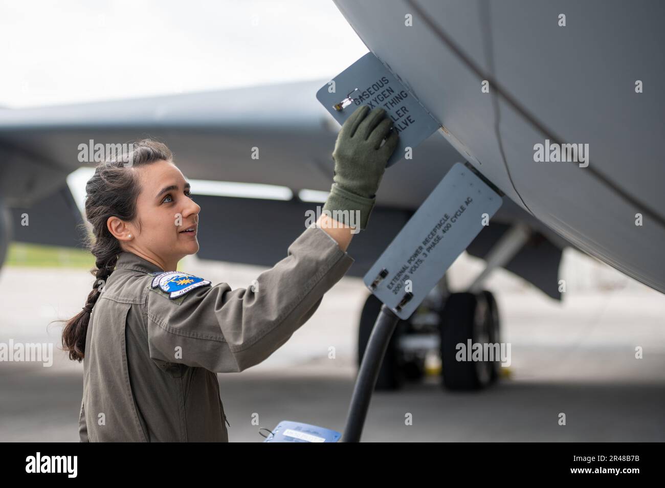 U.S. Air Force Capt. Jessica Wallander, 909th Air Refueling Squadron ...