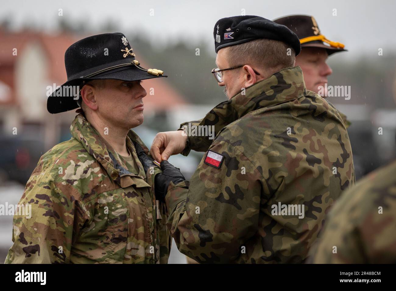 U.S. Army Lt. Col. Sean M. Castilla, outgoing commander of NATO eFP ...