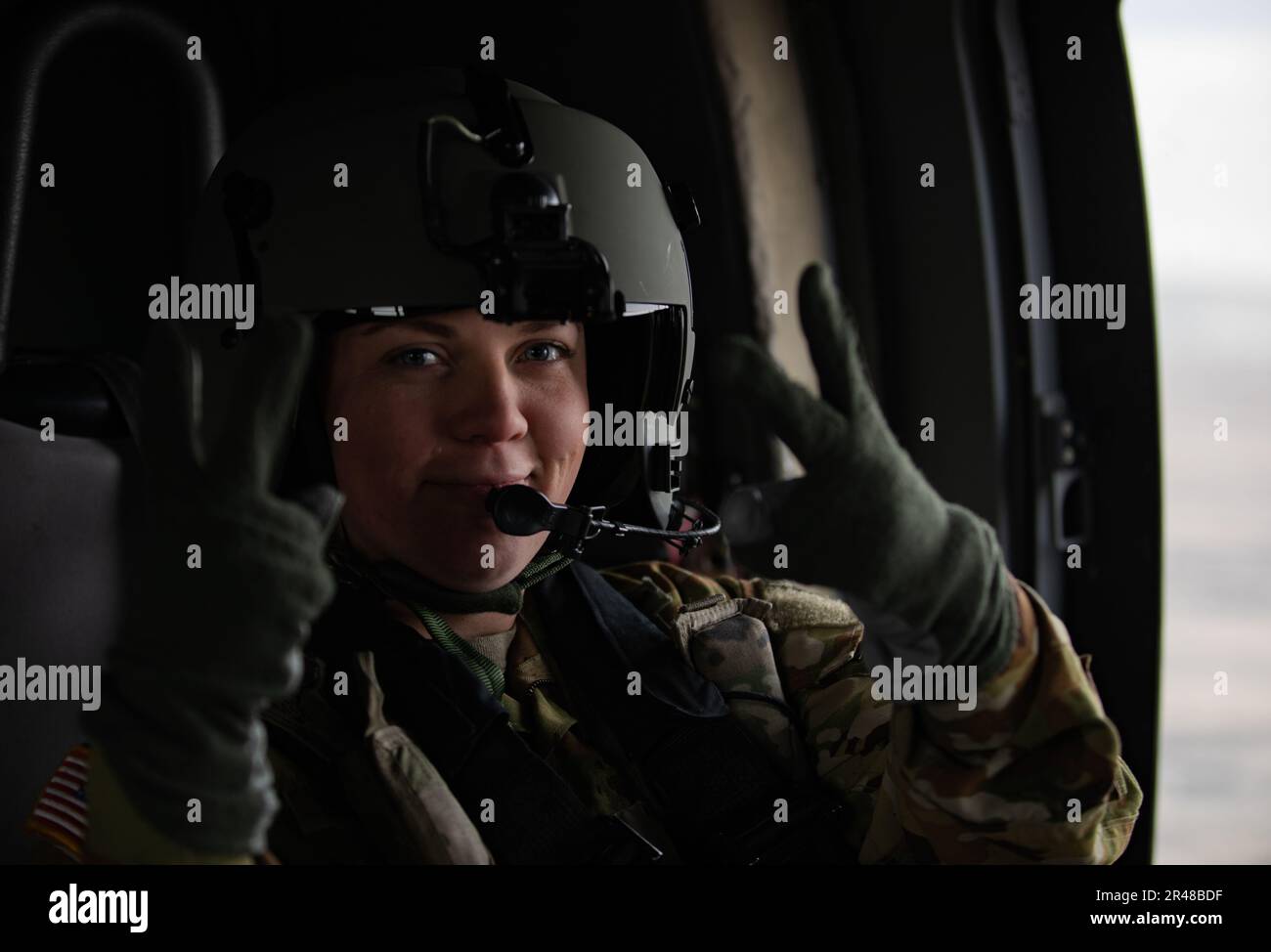 U.S. Army Staff Sgt. Trisha Severance, a critical care flight paramedic ...