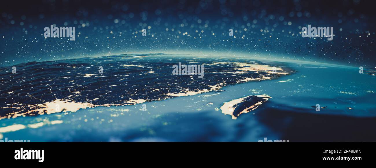 China and Taiwan from space. Elements of this image furnished by NASA ...