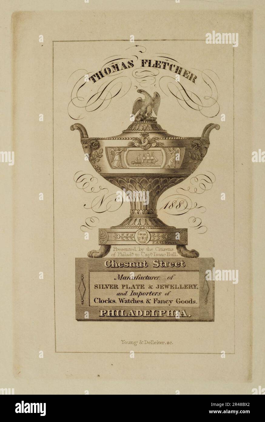 Urn by Thomas Fletcher, commemorating the battle between the USS ...