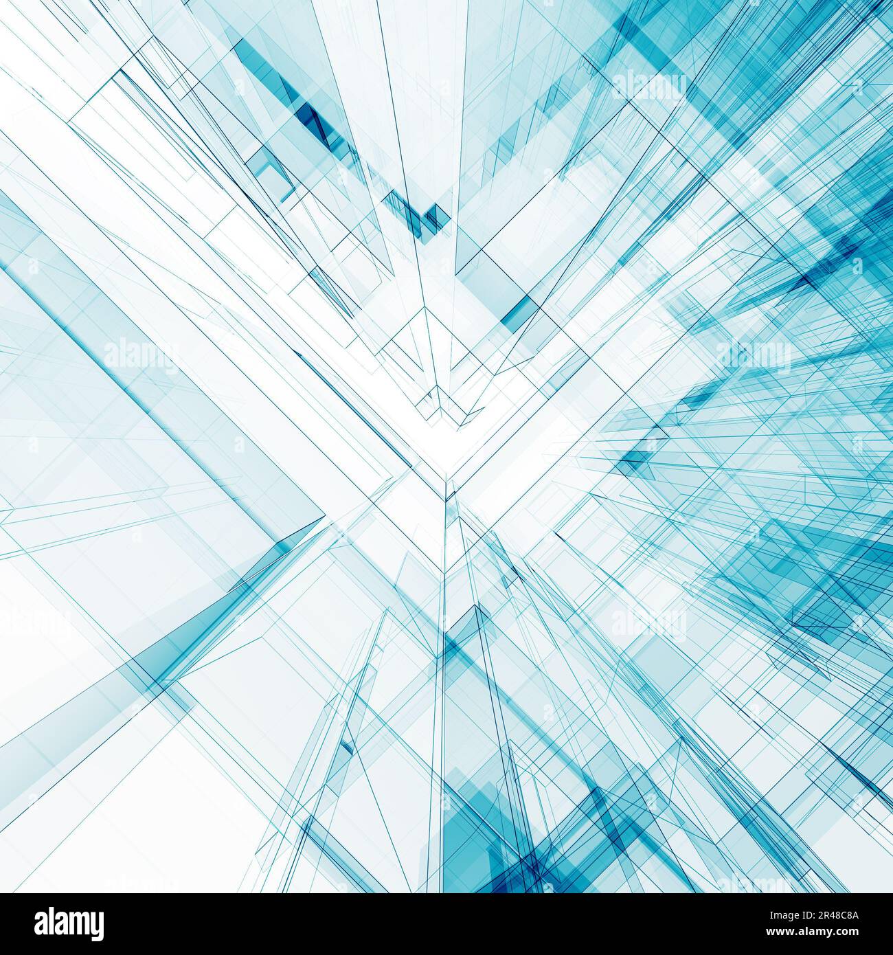 Abstract architecture. Concept view background 3D rendering Stock Photo ...