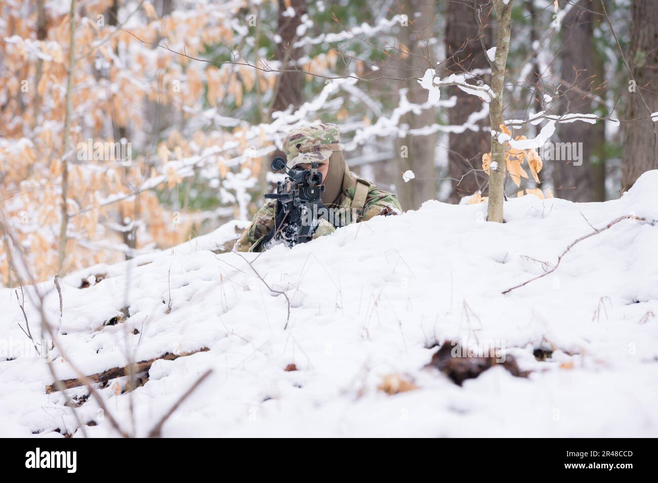 U.S. Soldiers with Charlie Company, 1-112th Infantry Regiment, 56th ...
