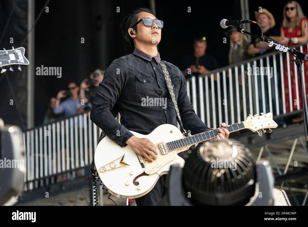 Steven Chen of The Airborne Toxic Event performs on day one of the ...