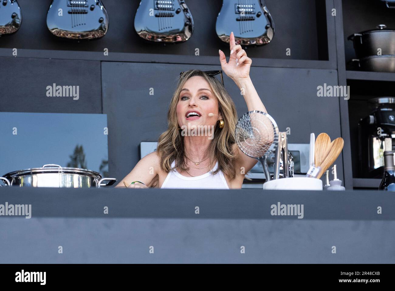 Giada De Laurentiis is seen on day one of the BottleRock Napa Valley ...