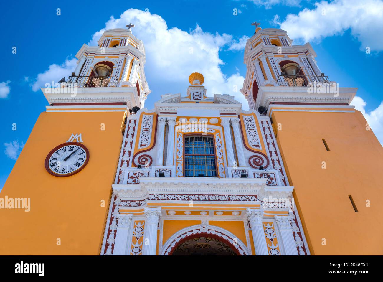 Mexico, Cholula, Our lady of Remedies catholic church built on top of ...
