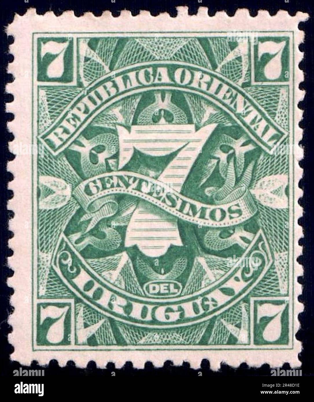 Uruguay 1894 7c Stock Photo - Alamy