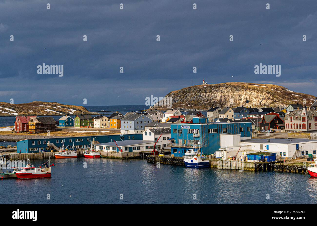 Vardø on the north east coast of Finnmark, Nortern Norway Stock Photo ...