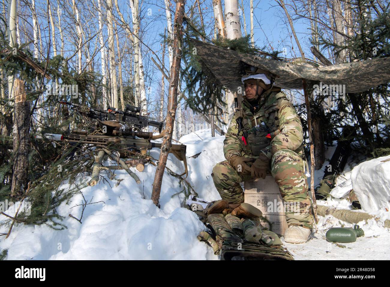 U.S. Army Spc. Kyle Tango, an infantryman with Baker Company, 3rd ...