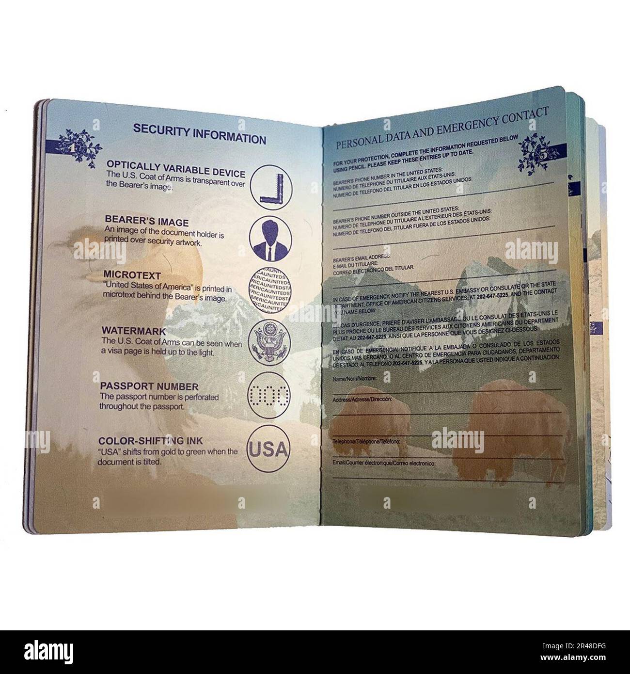 Historic passport Cut Out Stock Images & Pictures - Alamy