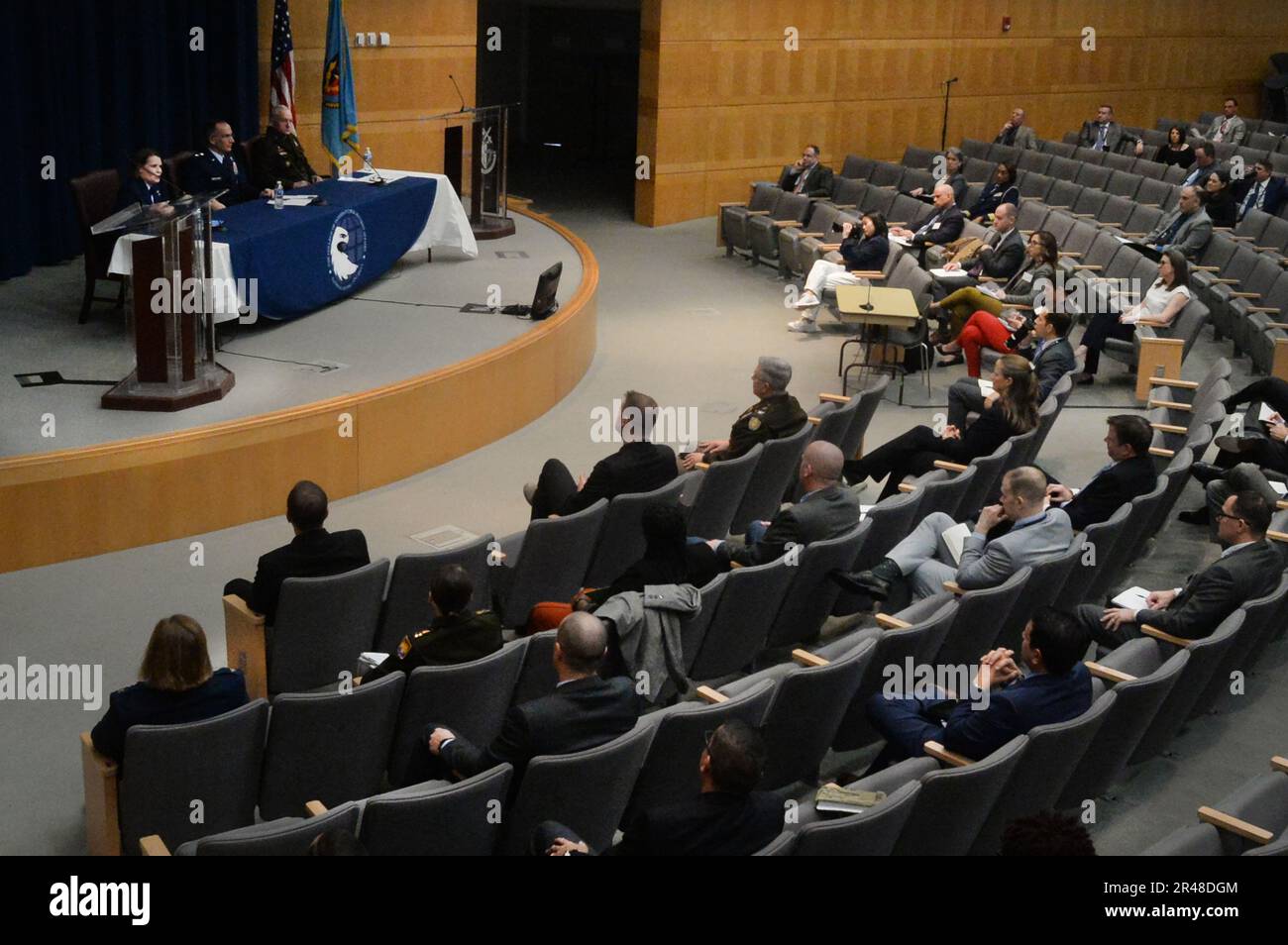 Army Lt. Gen. Jon Jensen, right, the director of the Army National ...