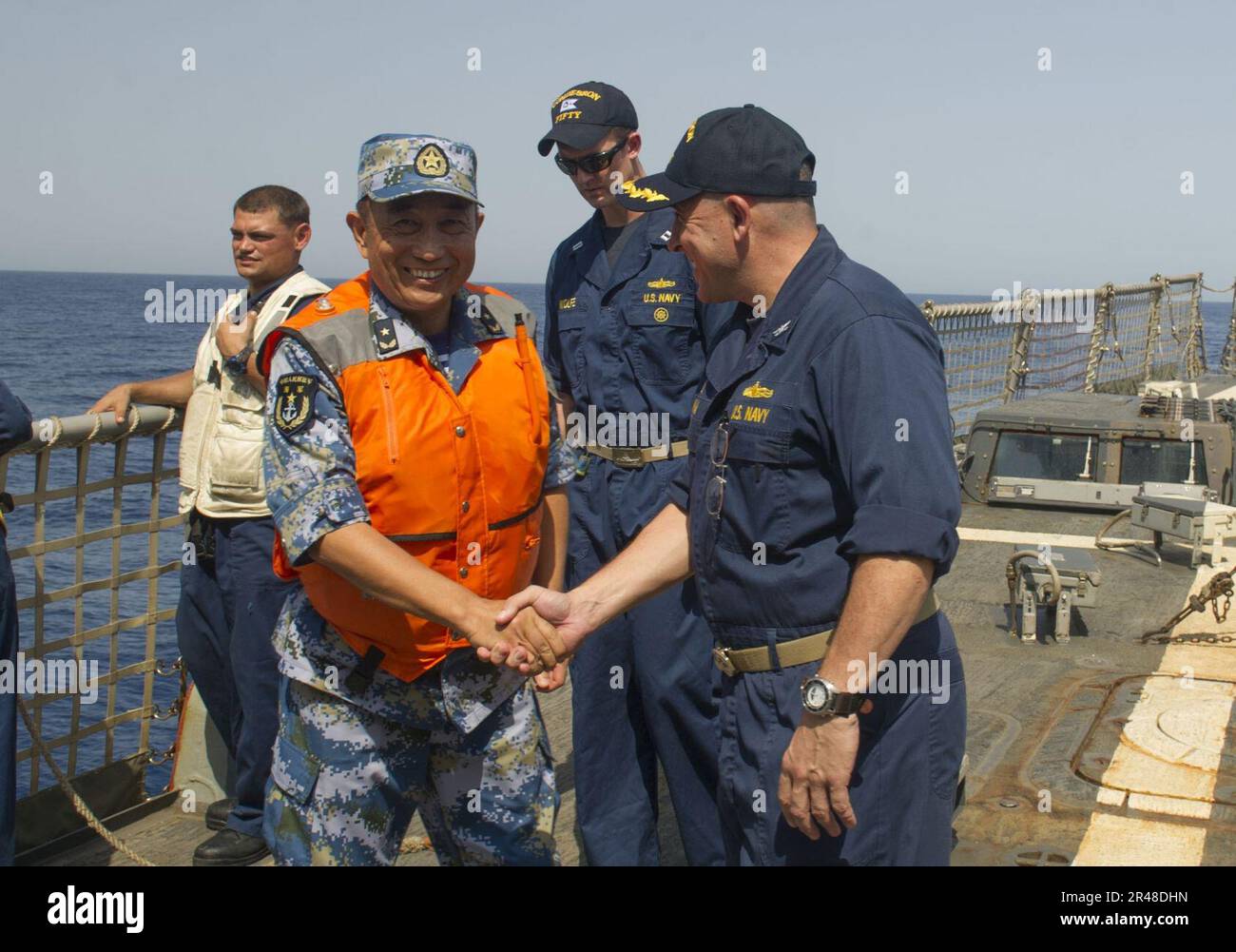 US and Chinese counter piracy exercise 130823 Stock Photo - Alamy