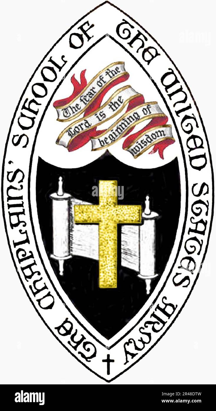 US Army Chaplain School emblem old 2 Stock Photo - Alamy