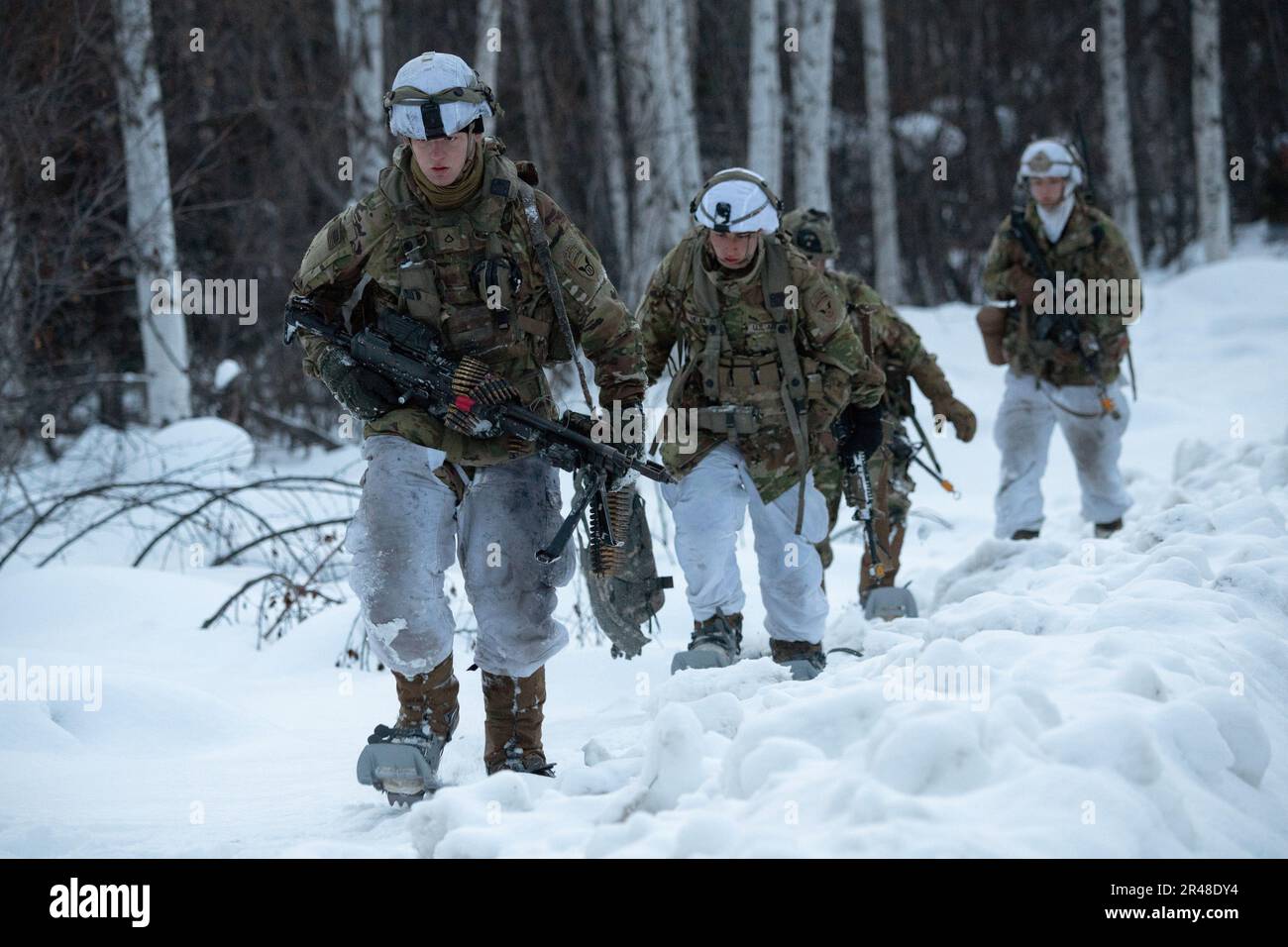 U.S. Army infantrymen with Blackfoot Company, 1st Battalion, 501st ...
