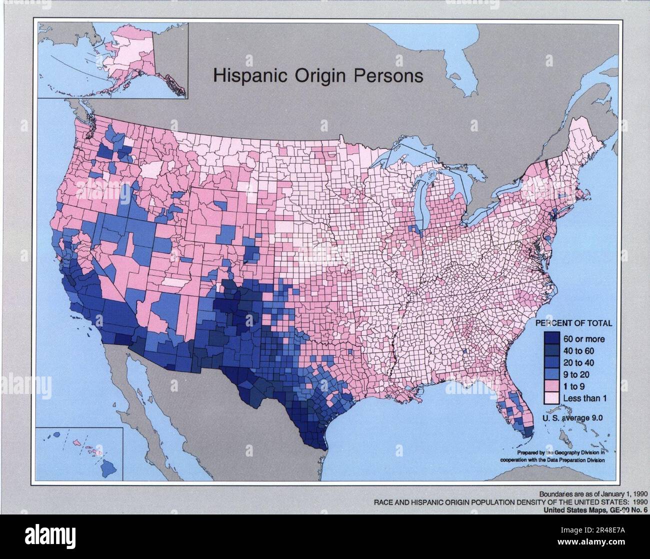 US Census 1990 hispanic Stock Photo - Alamy