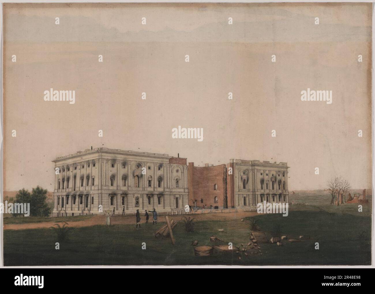 US Capitol 1814 Stock Photo - Alamy