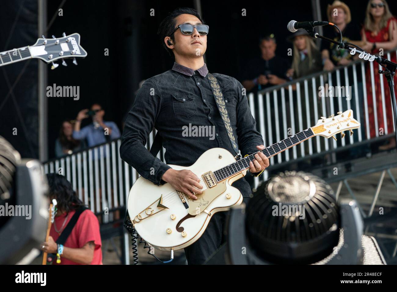 Steven Chen of The Airborne Toxic Event performs on day one of the ...