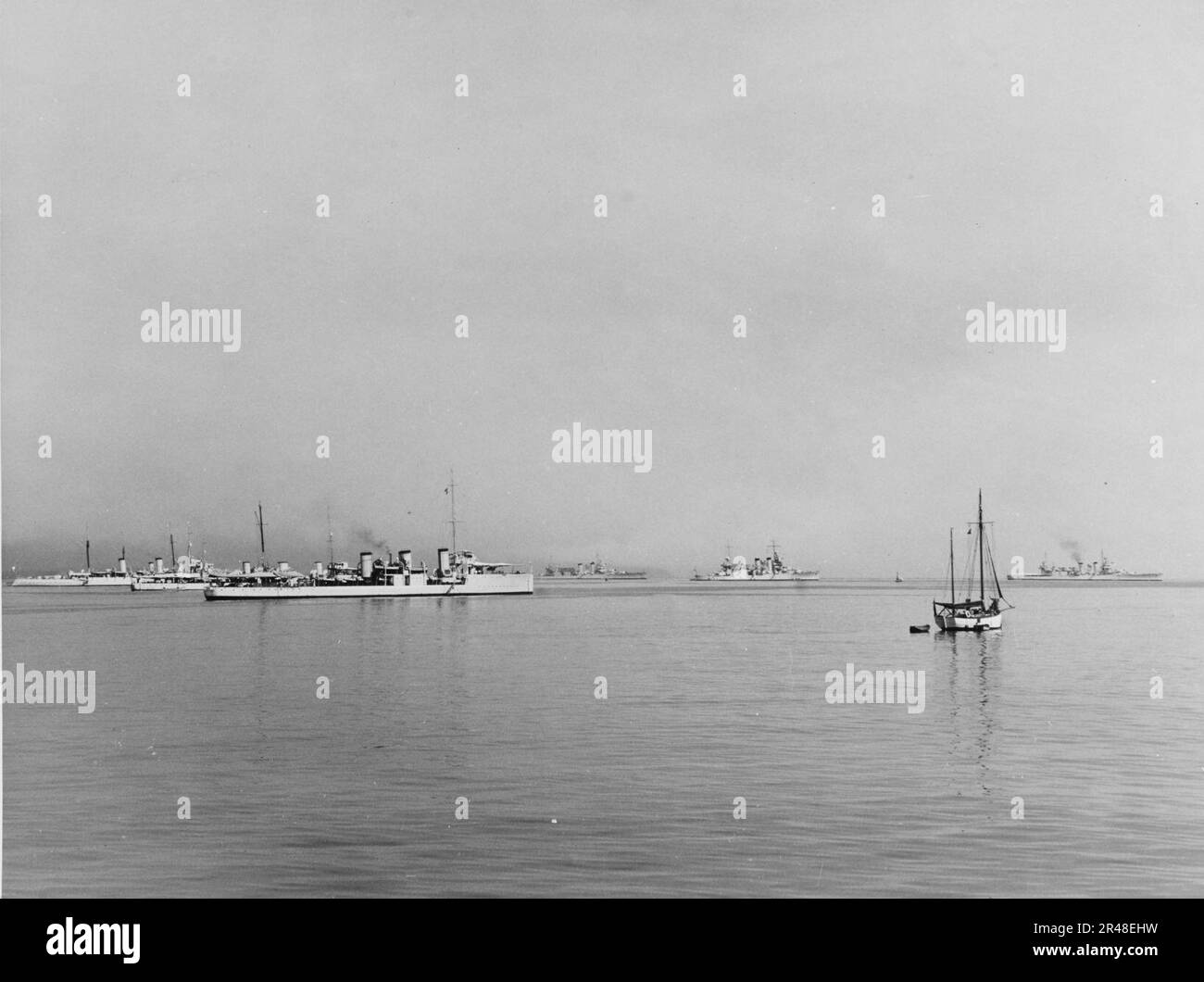 US cruisers and Peruvian ships at Callao in May 1939 Stock Photo - Alamy