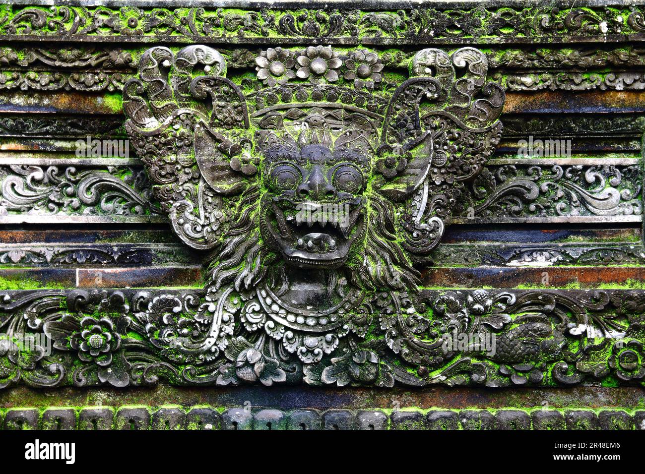 A stunning aerial view of Ubud temple in Bali, Indonesia Stock Photo ...